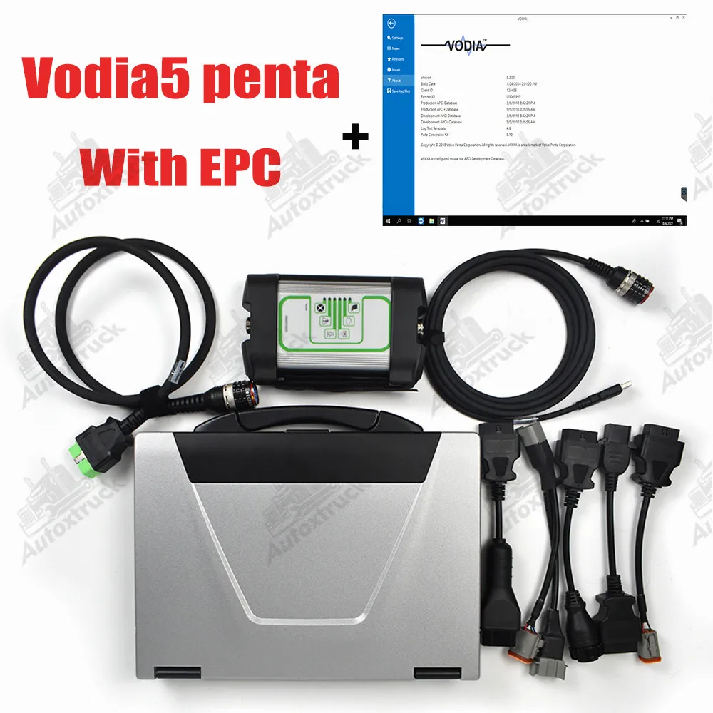 CF52 Laptop VODIA5 EPC PENTA for volvo penta diagnostic tool marine ...