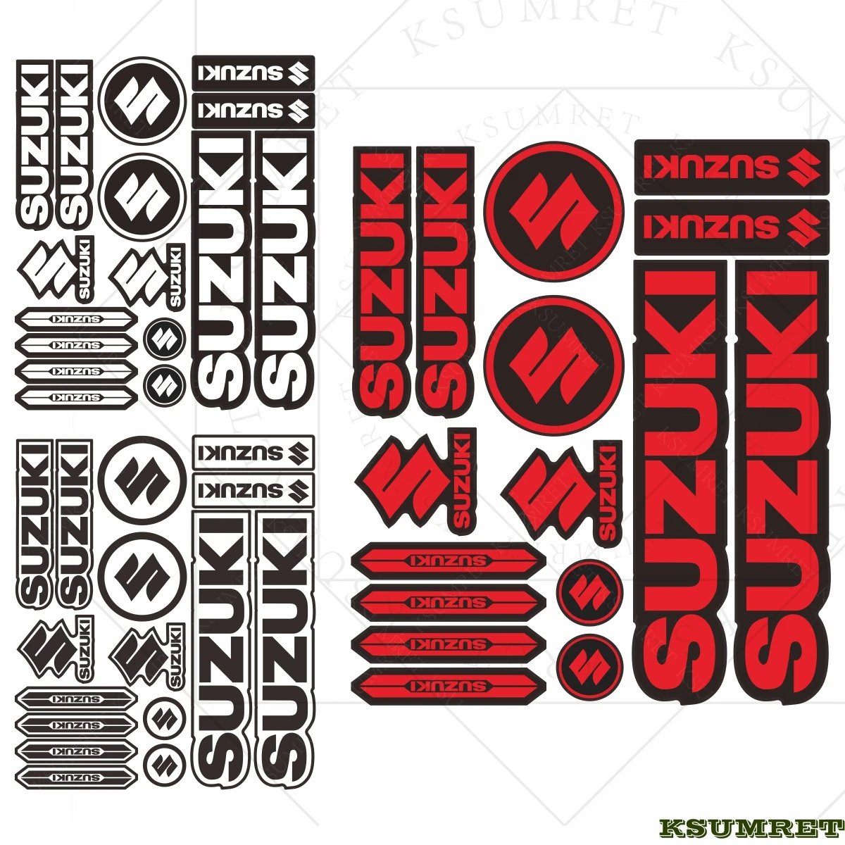 Vinyl Suzuki Sticker Decal Logo Set Helmet Emblem Kit - AliExpress ...