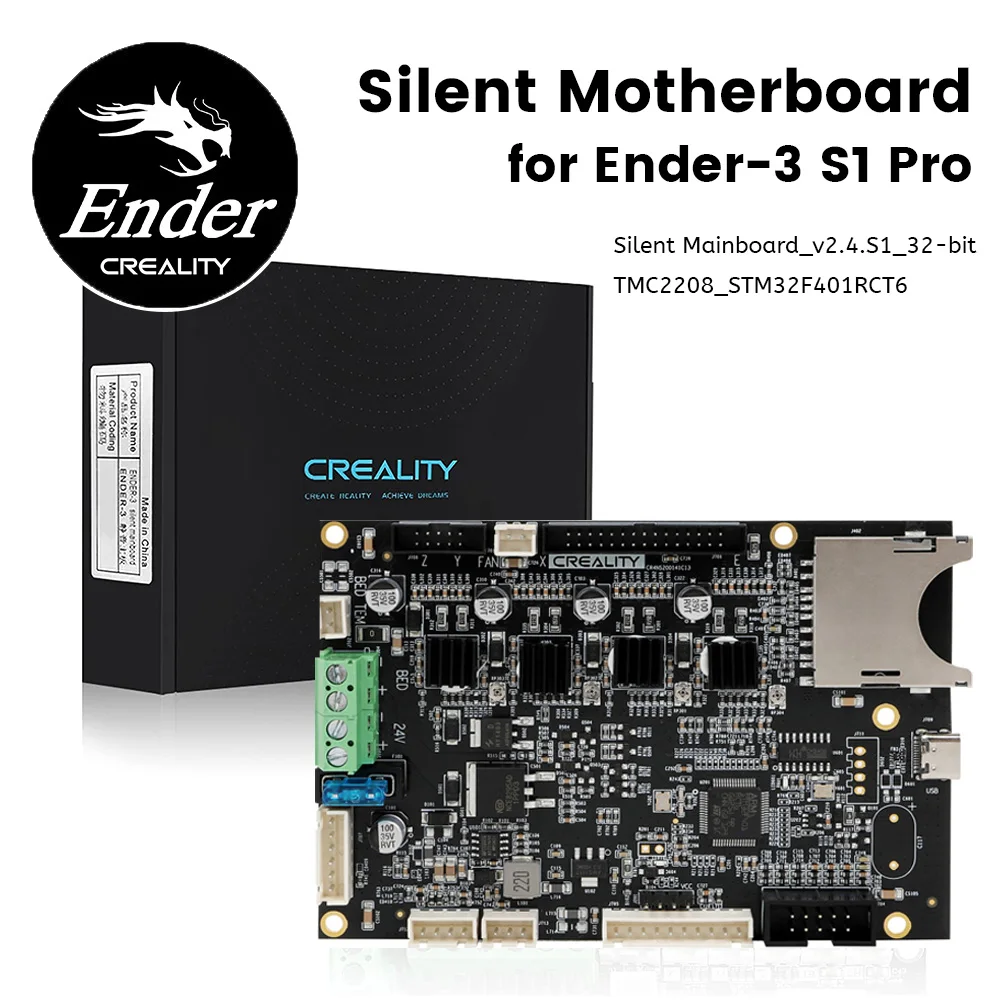 Creality Ender-3 S1 Pro Silent Mainboard Kit 32 Bit V2.4.S1 3D Printer Parts Upgraded High ...