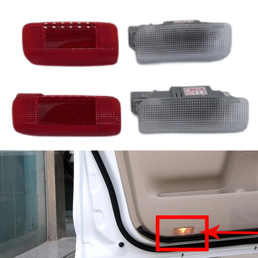 2Pcs Car Door Reflex Reflector Lamp Cover Shell Case For Toyota Land ...