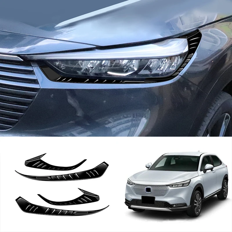 車のヘッドライト用の完全な保護キット,まつげランプ用のヘッドライトステッカー,hrv HR V vezel 2021 2022| | - AliExpress