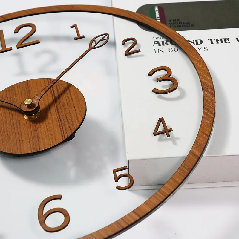Simple-Wooden-Floating-Clock-Korean-Japanese-Style-Creative-Silent-Northern-Europe-Clock-Diy ...