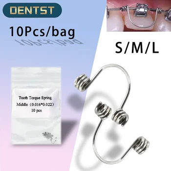10Pcs/bag Dental Orthodontic Torquing Spring Anterior Teeth Torque ...