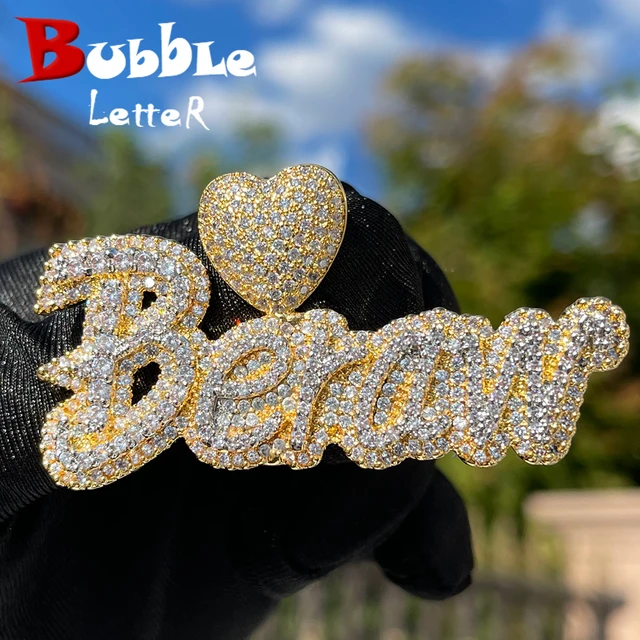 Heart In Bubble Letters