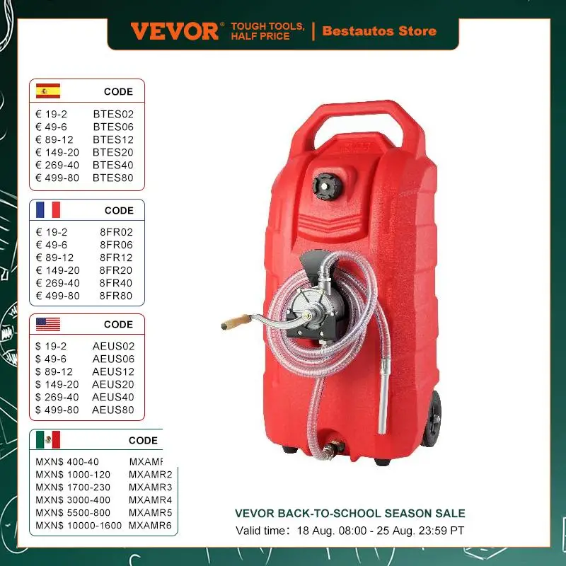 VEVOR-16Gal-Portable-Fuel-Oil-Box-Gas-Storage-Tank-with-Hand-Oil-Gun ...