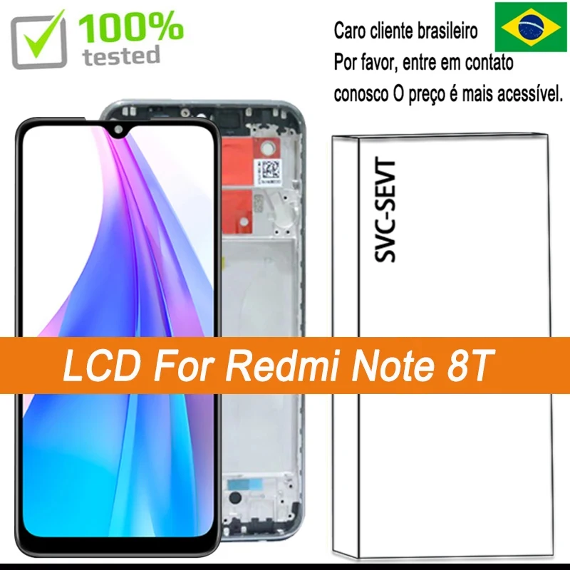 Original-6-3-IPS-Display-with-frame-For-Xiaomi-Redmi-Note-8T-LCD-Touch ...