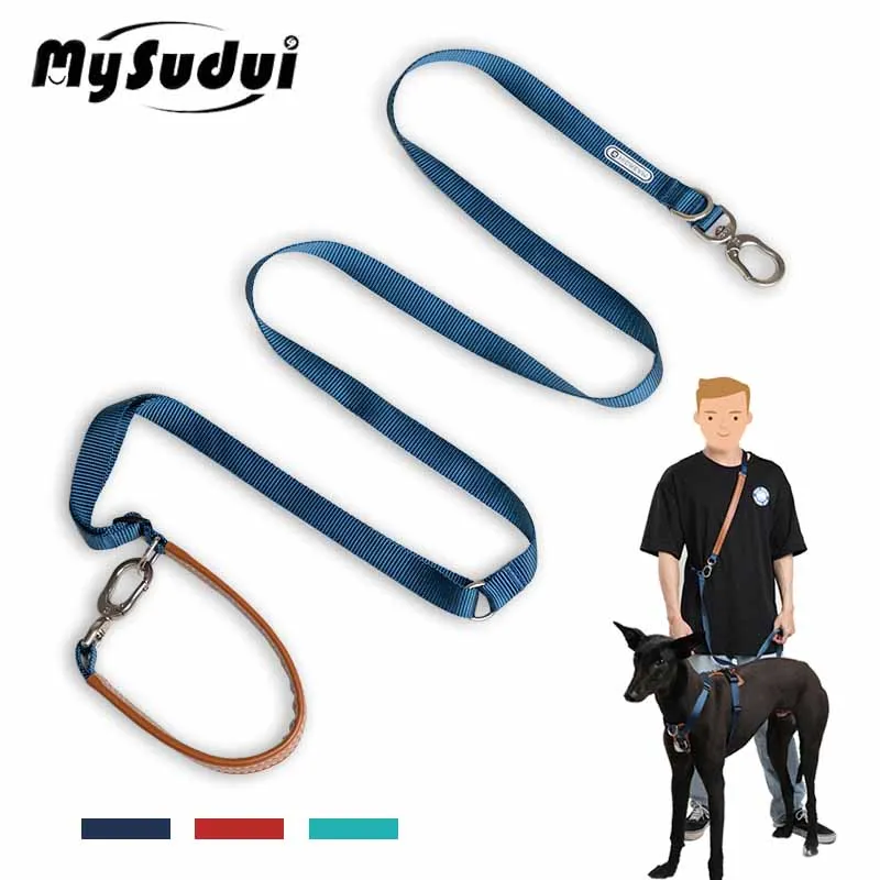 Mysudui-5-In-1-Multi-Function-Adjustable-Dog-Lead-Hand-Free-Pet ...