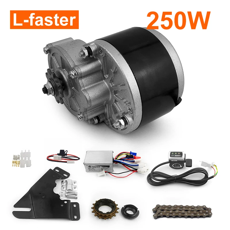 Brushed-Geared-Motor-Kit-for-Ebike-Thumb-Accelerator-Side-Mounted ...