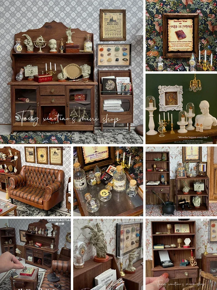 Dollhouse-Retro-Decoration-Magic-House-Props-Poster-Decorative-Painting ...