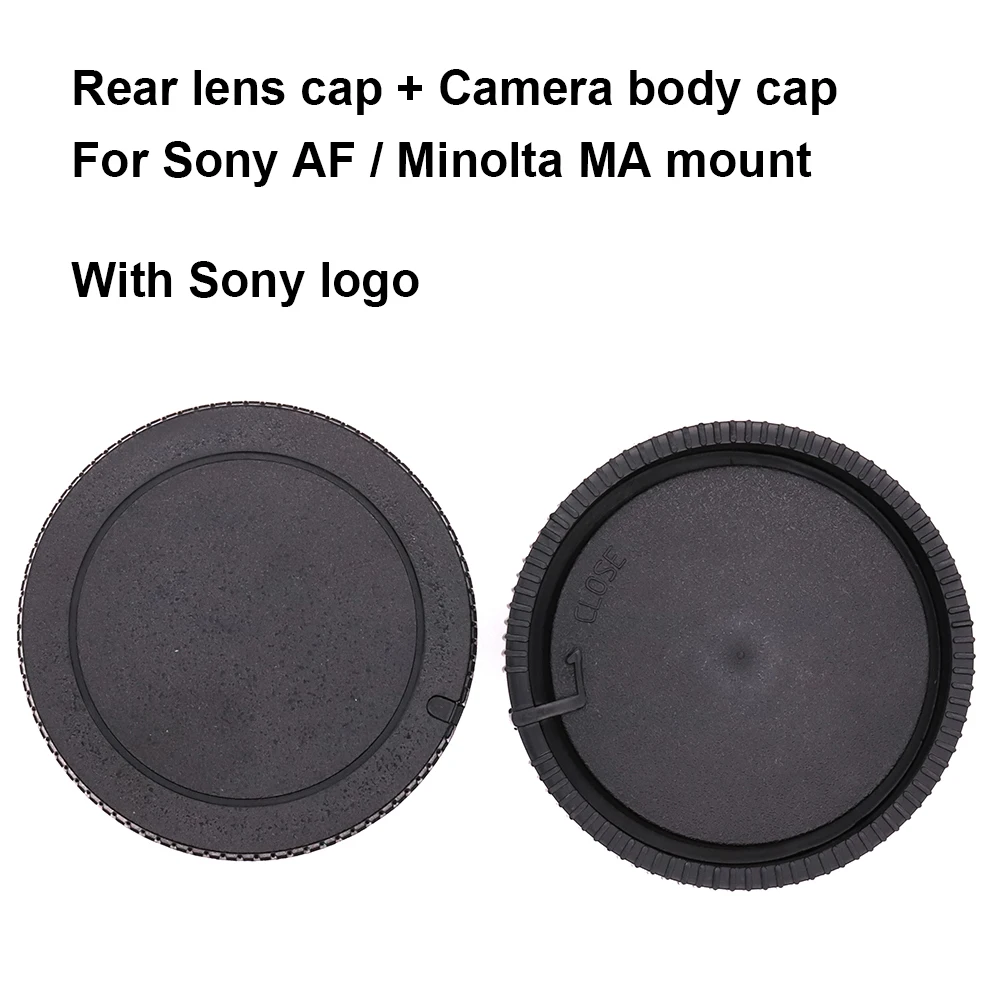 For-SONY-AF-Minolta-MA-mount-Rear-Lens-Cap-Camera-Body-Cap-Set-Plastic ...