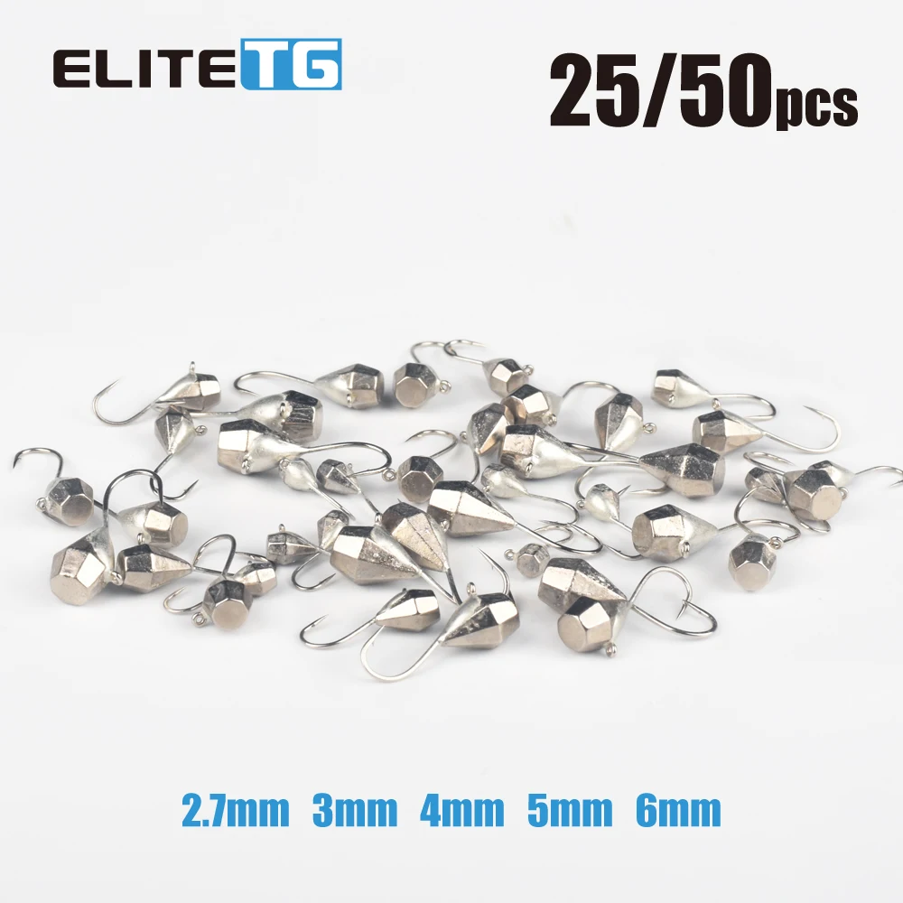 Elite-TG-25-50pcs-Diamond-Ice-Jigs-2-7mm-3mm-4mm-5mm-6mm-Faceted-Ice ...