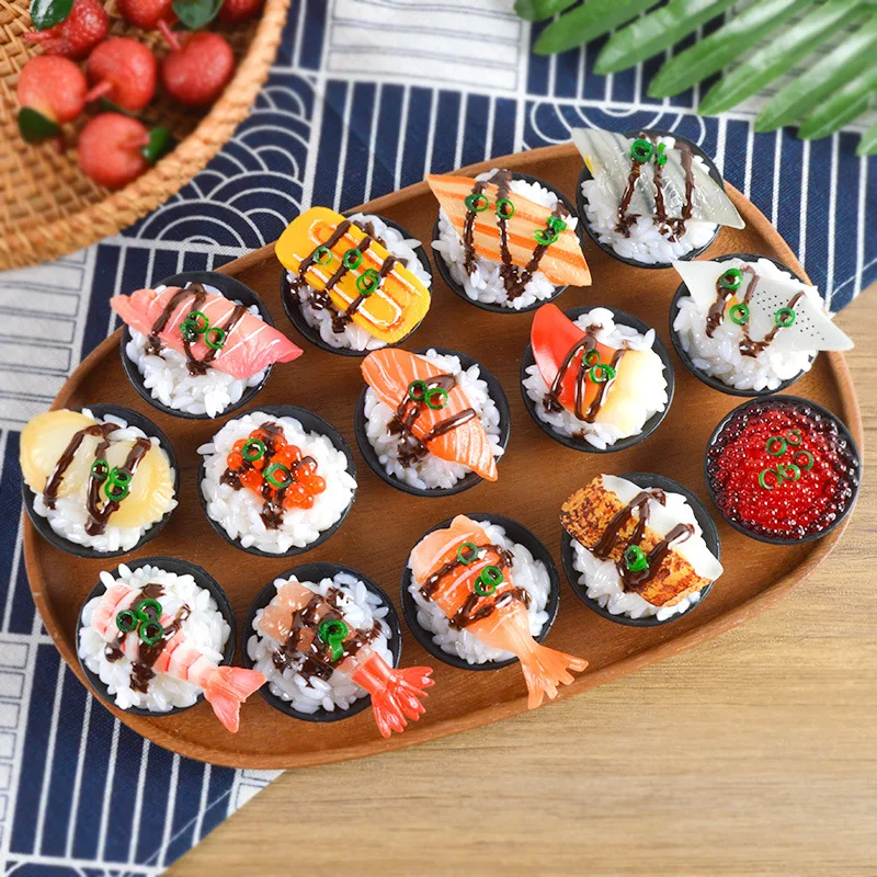 Fake Sushi Rice Covered Rice Food Model Kitchen Scene Toys Simulation ...
