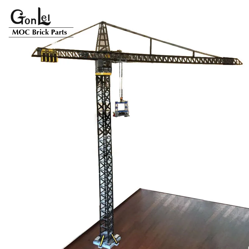 Customed-Large-Tower-Crane-Construction-Machinery-Building-Block-DIY ...