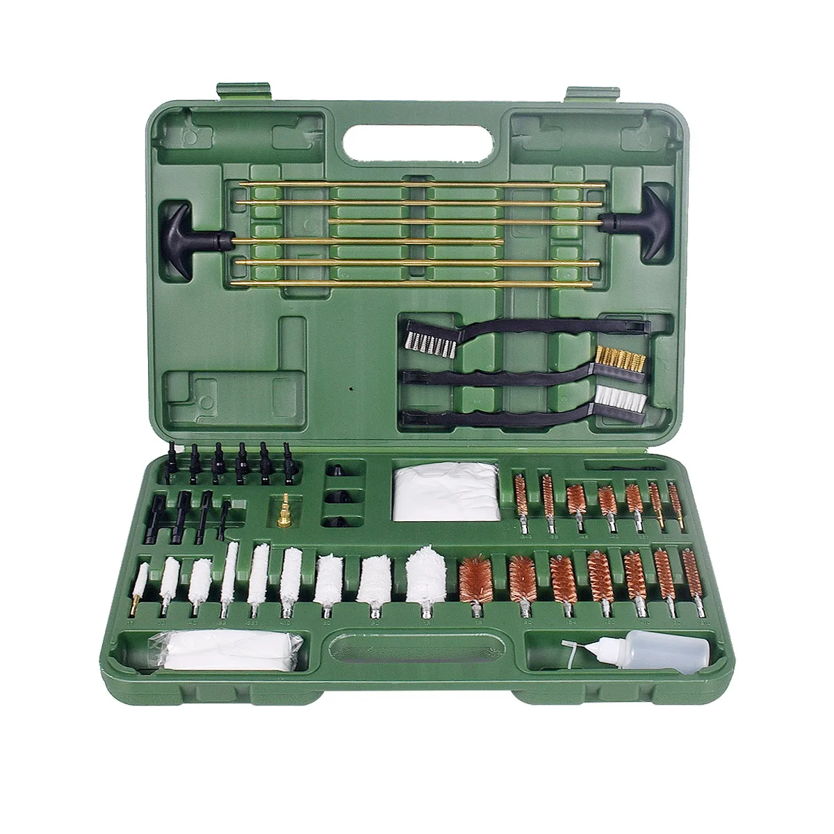Tactical Universal Gun Cleaning Kit With Oil Can Rifle Pistol Cleaner ...