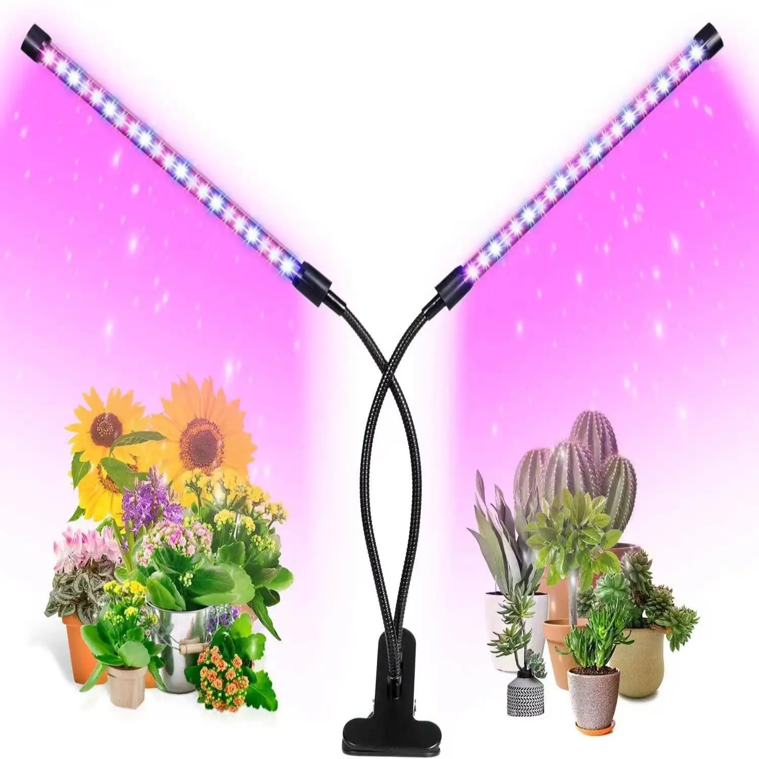 Two-Head-Clip-Plant-Growth-Light-with-3-6-12-hour-Cyclic-Timer ...