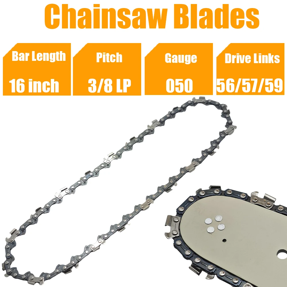 16-Inch-Chainsaw-Chain-Bar-Pitch-3-8-Blade-Gauge-050-Wood-Cutting-56-57 ...