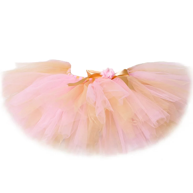 Falda de tul con unicornio para niñas, con flores esponjosas de color ...