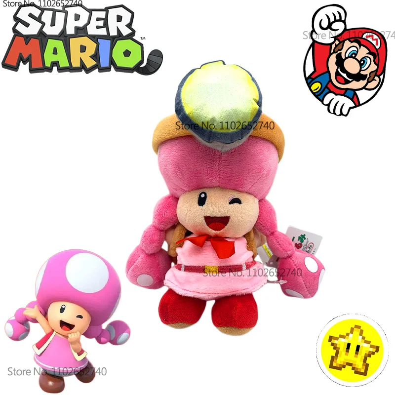 New Super Mario Backpack Toadette Plush Stuffed Doll Toy Toadette ...