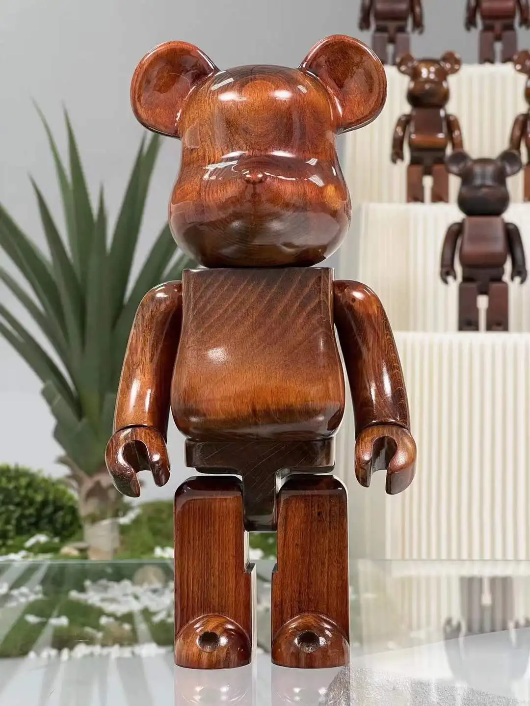 Bearbrick figuras de nogal negro con cuentas de colores, 400%, 28cm ...