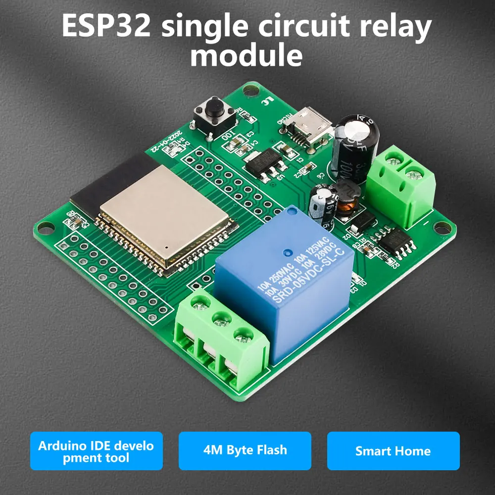 ESP32-WROOM-Development-Board-Single-Relay-Module-DC7-60V-Suitable-for-ESP32-Secondary ...