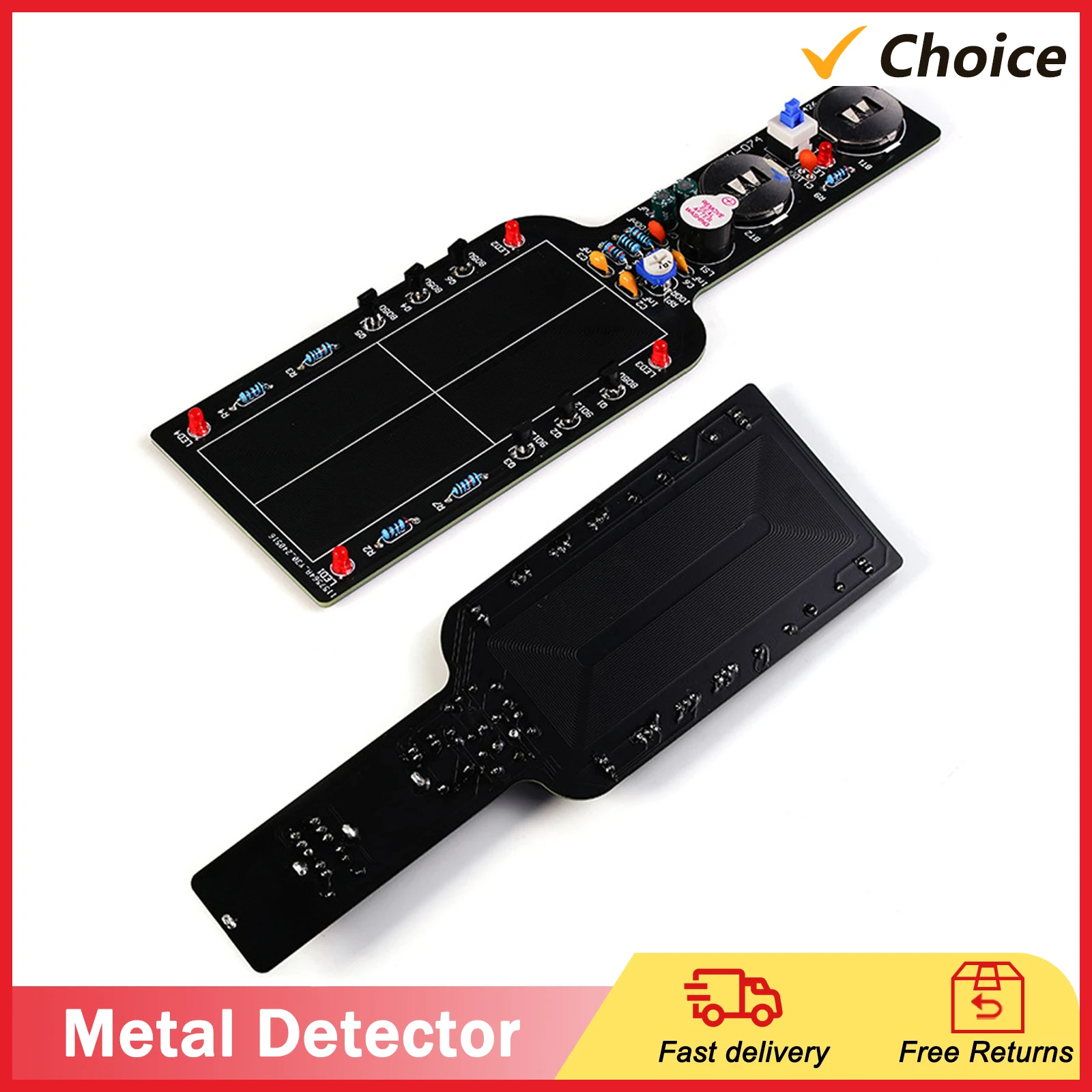 Metal-Detector-Electronic-DIY-Kit-Simple-Metal-Locator-Loose-Parts-Set ...