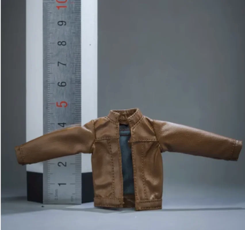 P4-4-1-12-Female-Soldier-PU-Leather-Brown-Coat-Jacket-Model-for-6-Figma ...