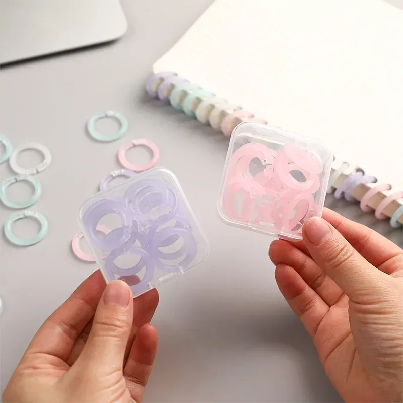 New-1-Box-15mm-Transparent-Plastic-Book-Ring-DIY-Photo-Album-Circle ...
