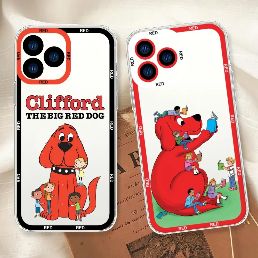 Cartoon-Clifford-the-Big-Red-Dog-Phone-Case-For-iphone-11-12-13-14-15 ...