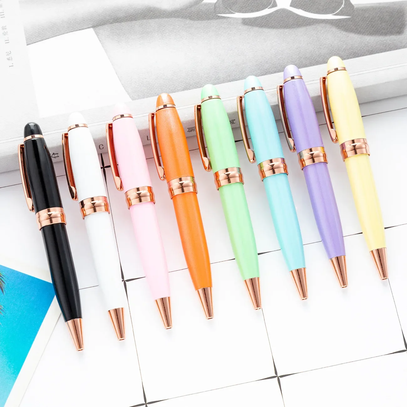 9-Colors-Cute-Portable-Mini-1-0mm-Chubby-Pocket-Ballpoint-Pens-Student ...