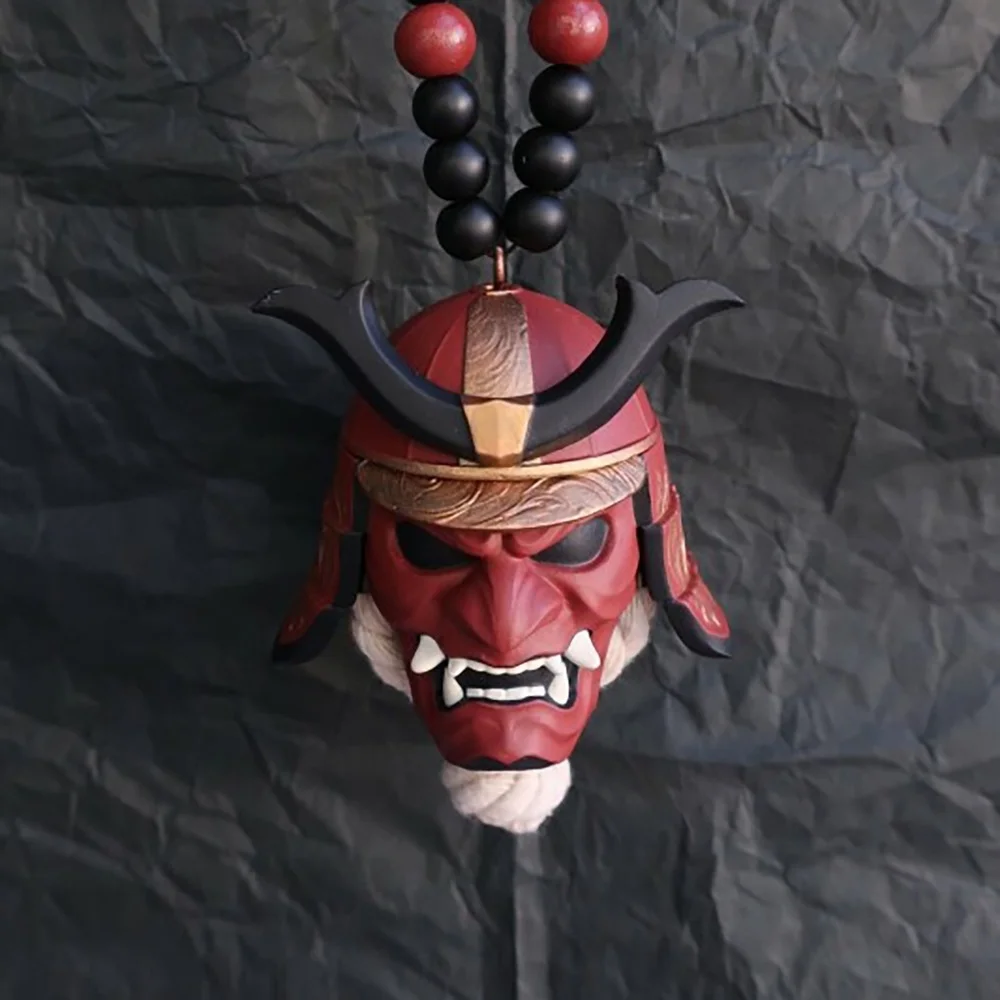 Giapponese-Samurai-Demon-Ghost-Mask-Oni-Car-Hanging-Pendant-Face ...