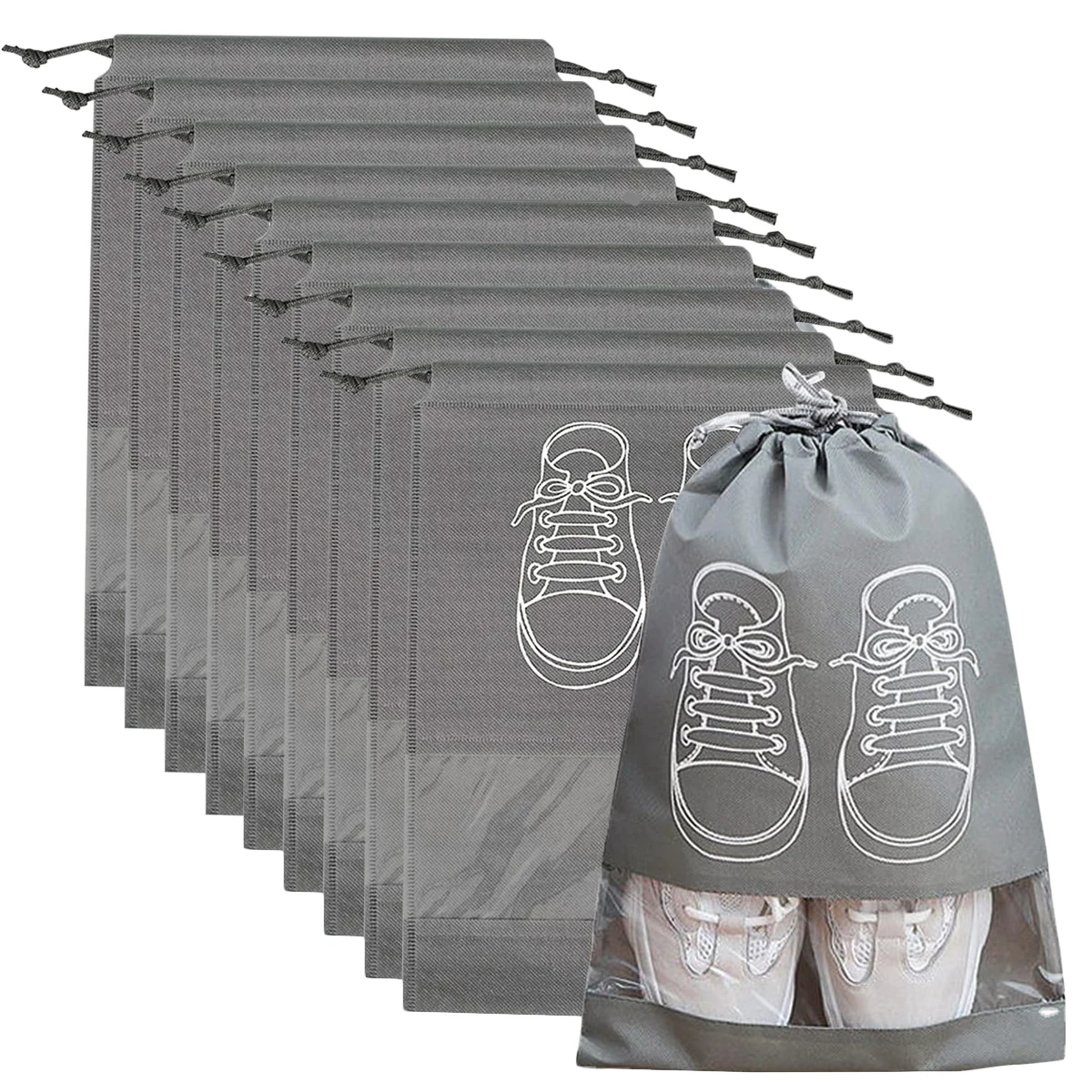 10pcs-Shoes-Storage-Organizer-Bags-Reusable-Non-woven-Travel-Portable ...
