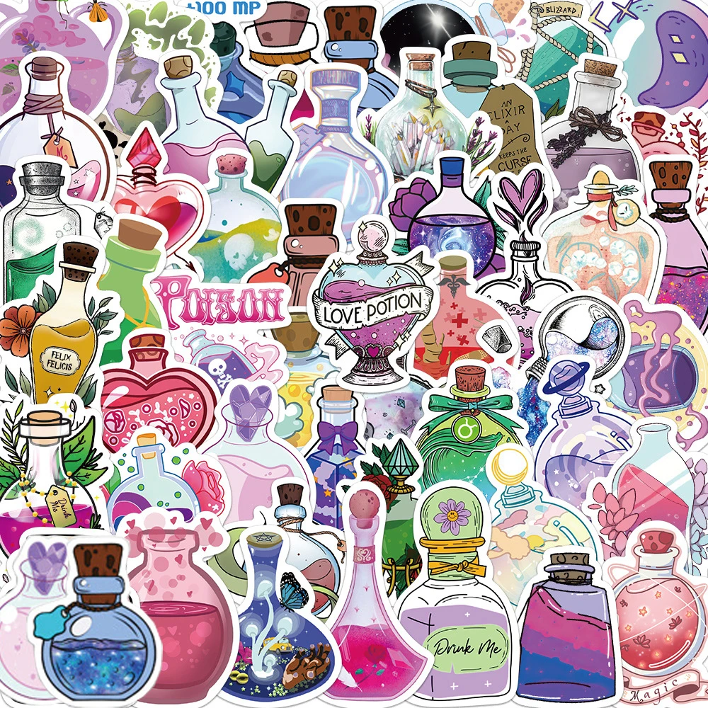 10-30-50pcs-Cute-Cartoon-Magic-Potion-Aesthetic-Stickers-Apothecary ...