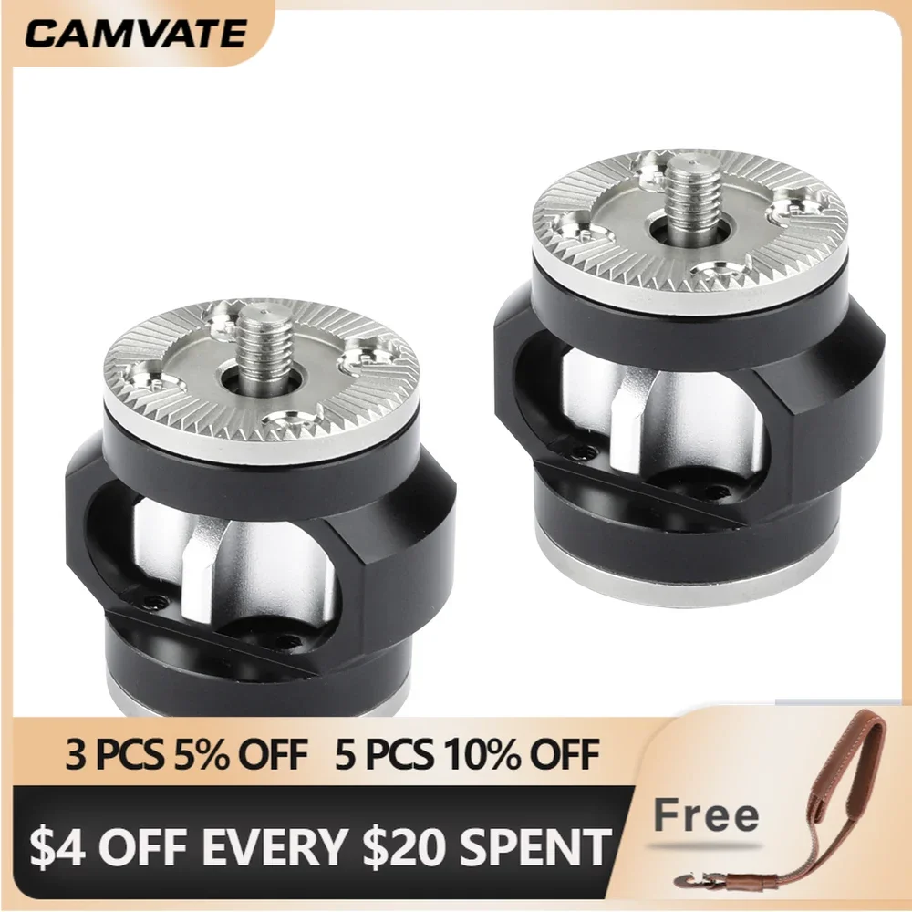 CAMVATE-ARRI-Rosette-Extension-Mount-Adapter-With-M6-Threaded-Rotating-Knob-For-DSLR-Camera ...