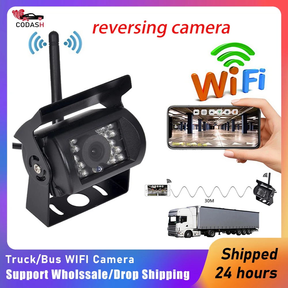 HD-WiFi-Waterproof-Truck-Reversing-Camera-Wireless-Rear-View-Camera ...