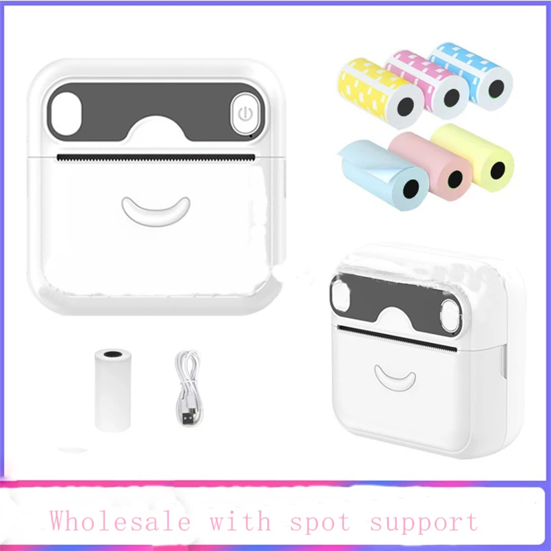Mini-Printer-Thermal-Portable-Label-Printers-Stickers-Bluetooth-Inkless ...
