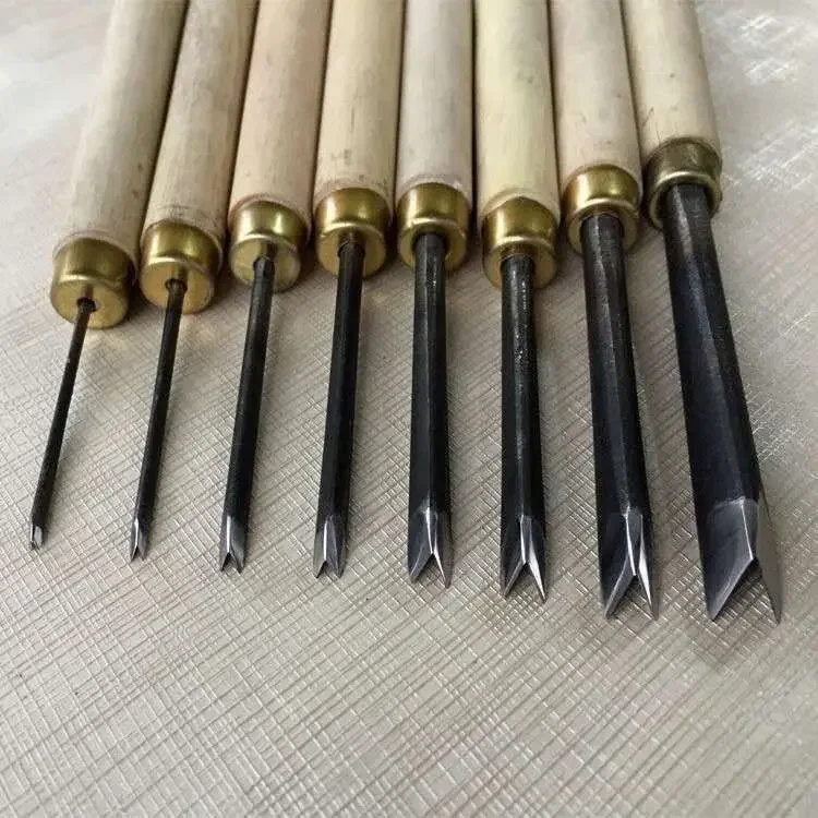 7pc-1mm-8mm-V-Type-Exposedness-Triangle-Chisel-Woodworking-Chisels-Hand ...