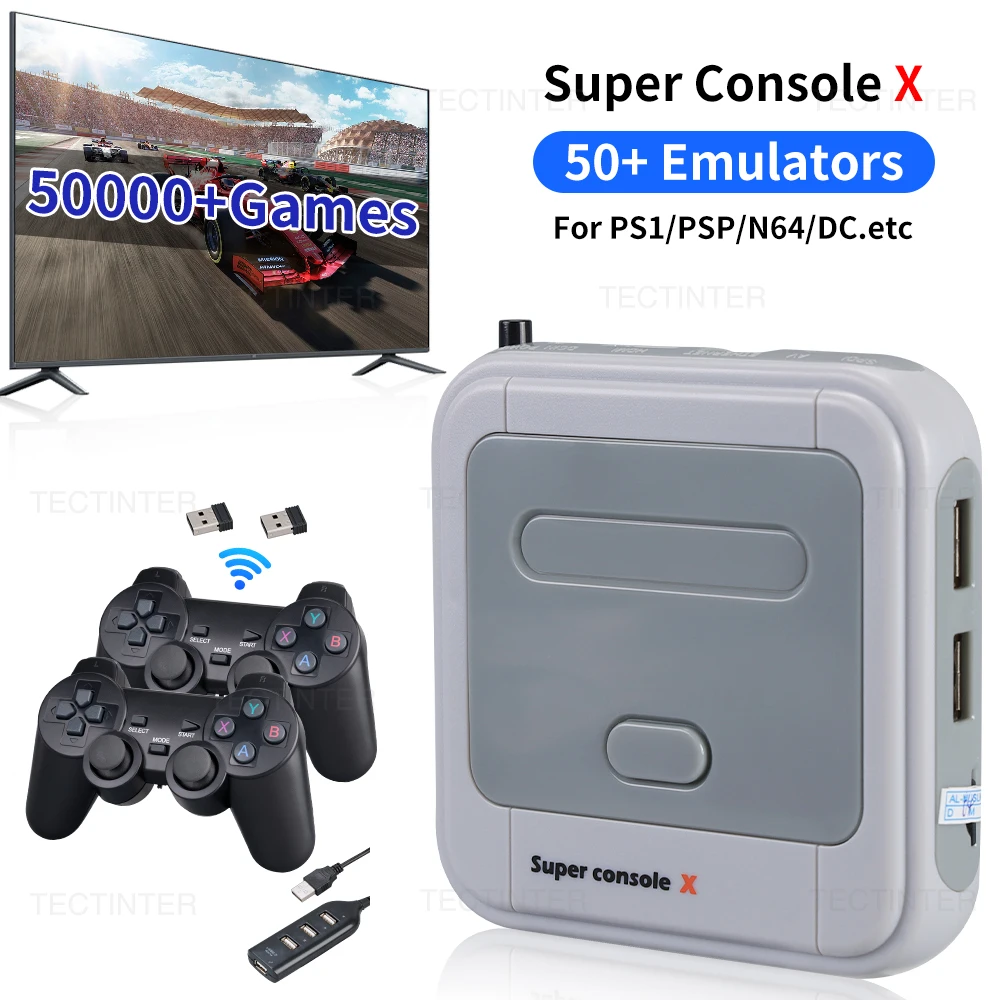 Super-Console-X-Retro-Video-Game-Console-Box-For-PS1-PSP-N64-With-50000 ...