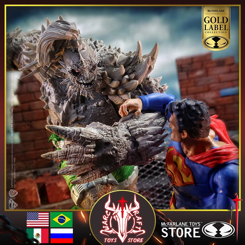 McFarlane-juguetes-SUPERMAN-VS-DOOMSDAY-GOLD-LABEL-paquete-de-2-DC ...