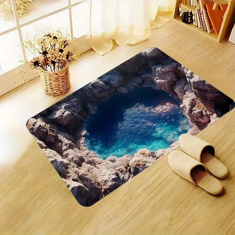 Abyssal Visual Effect Door Mat Floor Mats Machine Washable Polyester ...