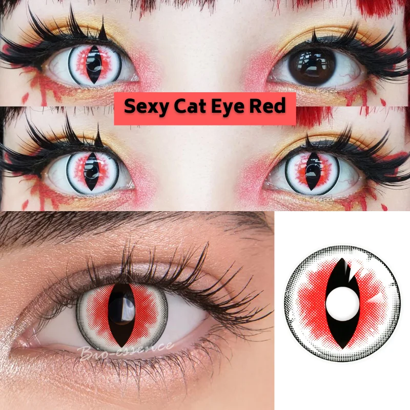 Anime Red Cat Eyes