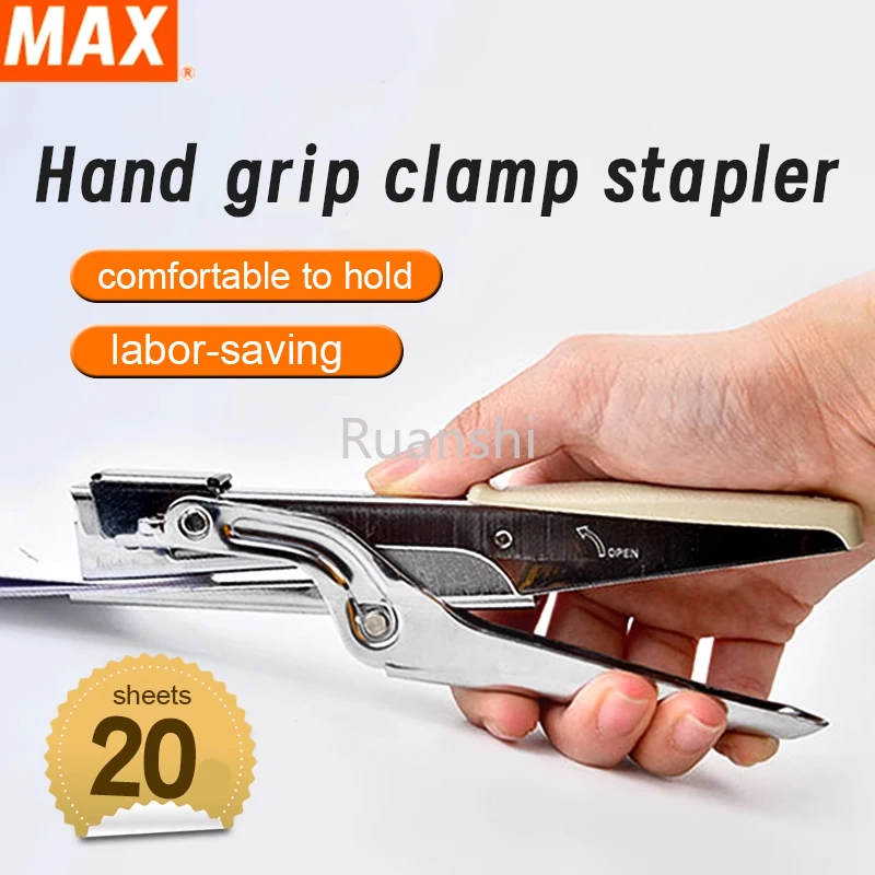 Japan-MAX-imported-clamp-stapler-pin-20-pages-labor-saving-HP-10-hand ...