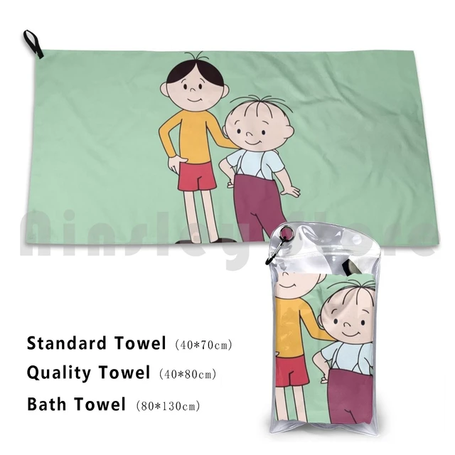 Drying Off With A Towel Cartoon
