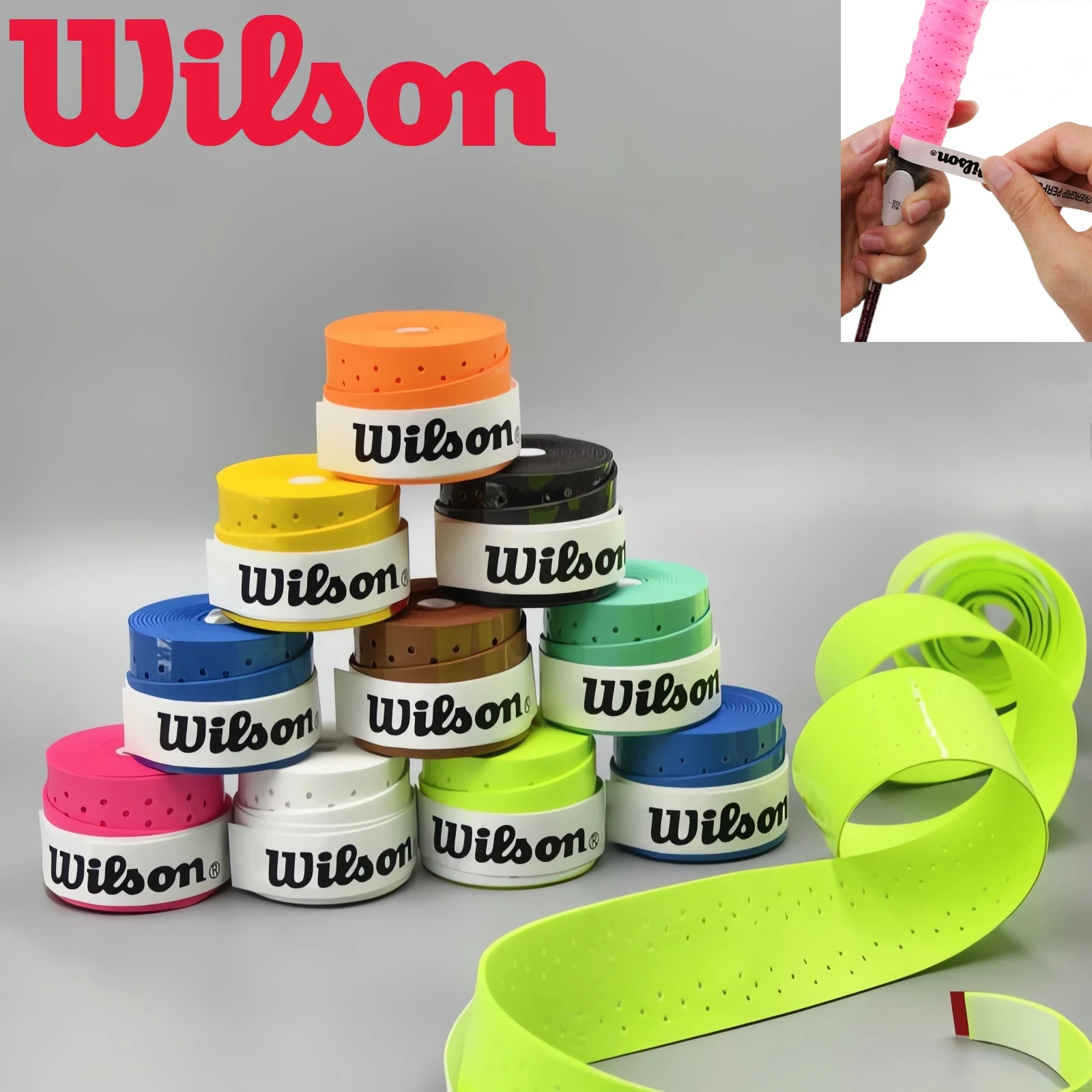 Wilson-Tennis-Racket-Overgrip-Tennis-Grips-Dry-Feel-Racquets-Wraps-Hand ...