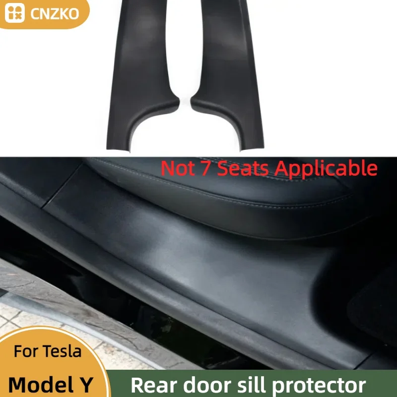 For-Tesla-Model-Y-2-Piece-Set-of-Inner-and-Outer-Protective-Pads-Rear ...