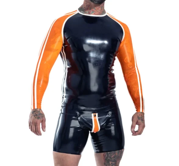 Latex Natural Rubber Gummi Catsuit Cosplay Bodysuit Sport Jumpsuit with ...