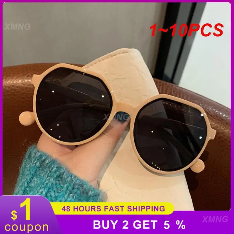 1-10PCS-Round-Frame-Sunglasses-Personality-Sunscreen-Sunglasses-For-Men ...