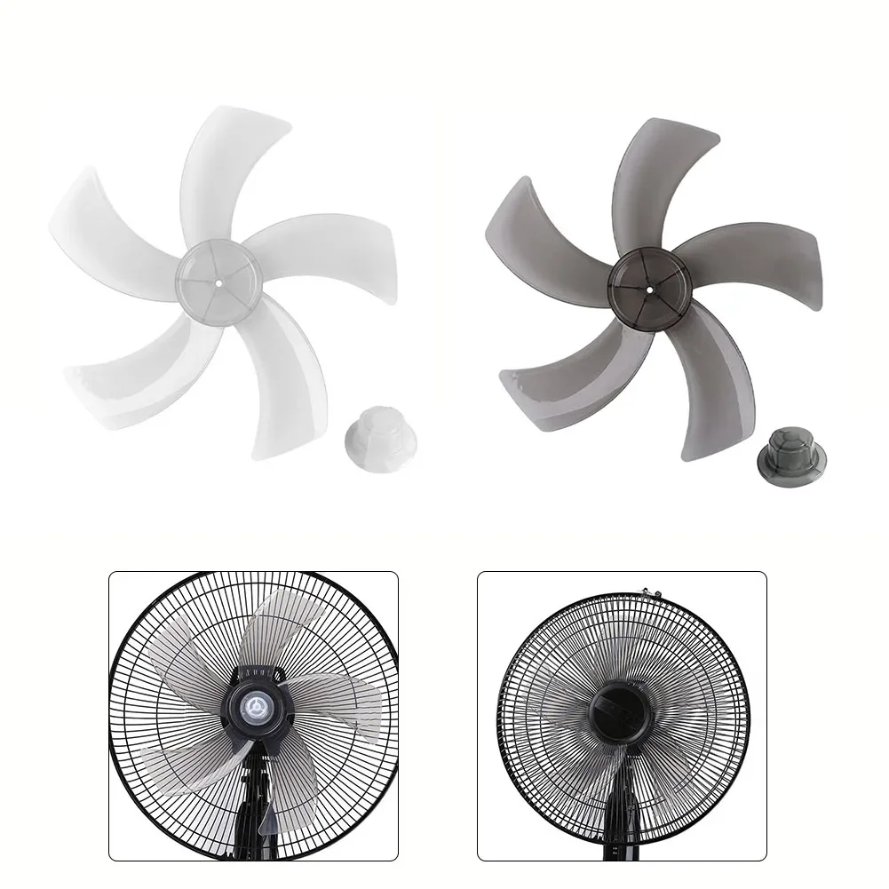 12-Inch-5-Leaves-Plastic-Fan-Blade-Electric-Household-Standing-Pedestal ...