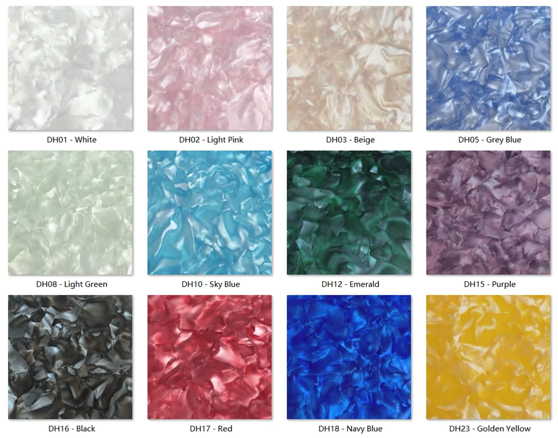 Full Set Of Pearlescent Mineral Crystal Acrylic Sheet/Plexiglass,PMMA 3 ...