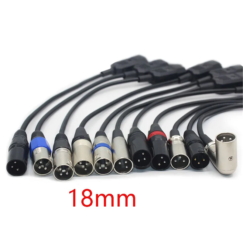 3-pin-Cannon-Plug-Power-Cord-Conversion-Plug-Male-Head-with-Cable-40cm ...