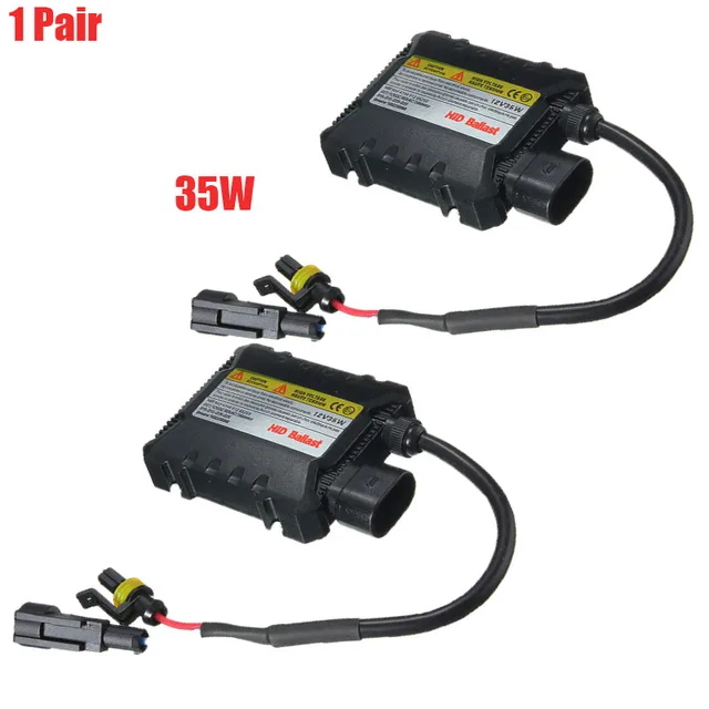 2Pcs 12V Hid Xenon Ballast 35W/55W Digital Slim Hid Ballast Ignition Electronic Ballast For H1 ...